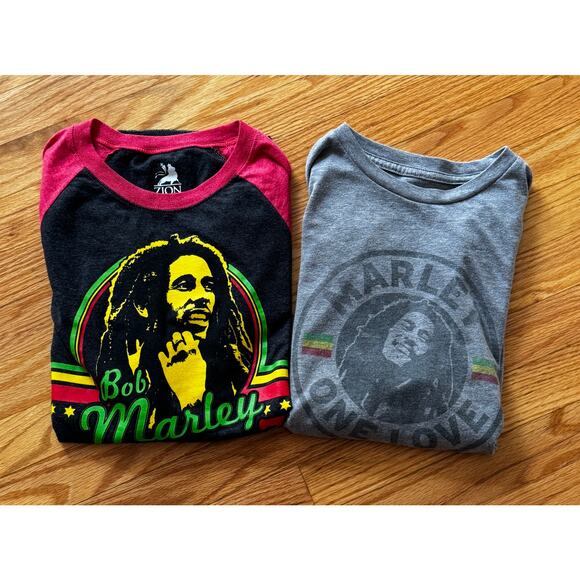 Zion Rootswear | Tops | Two Bob Marley Tshirt From Zion Rootswear ...